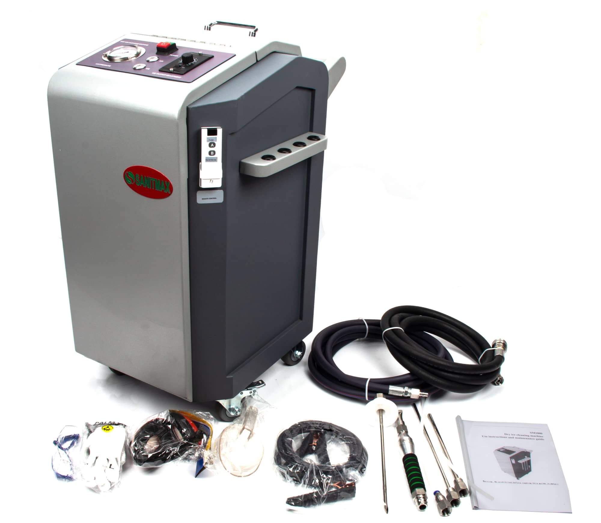 What device needs to work with dry ice blasting machine? – SANITMAX