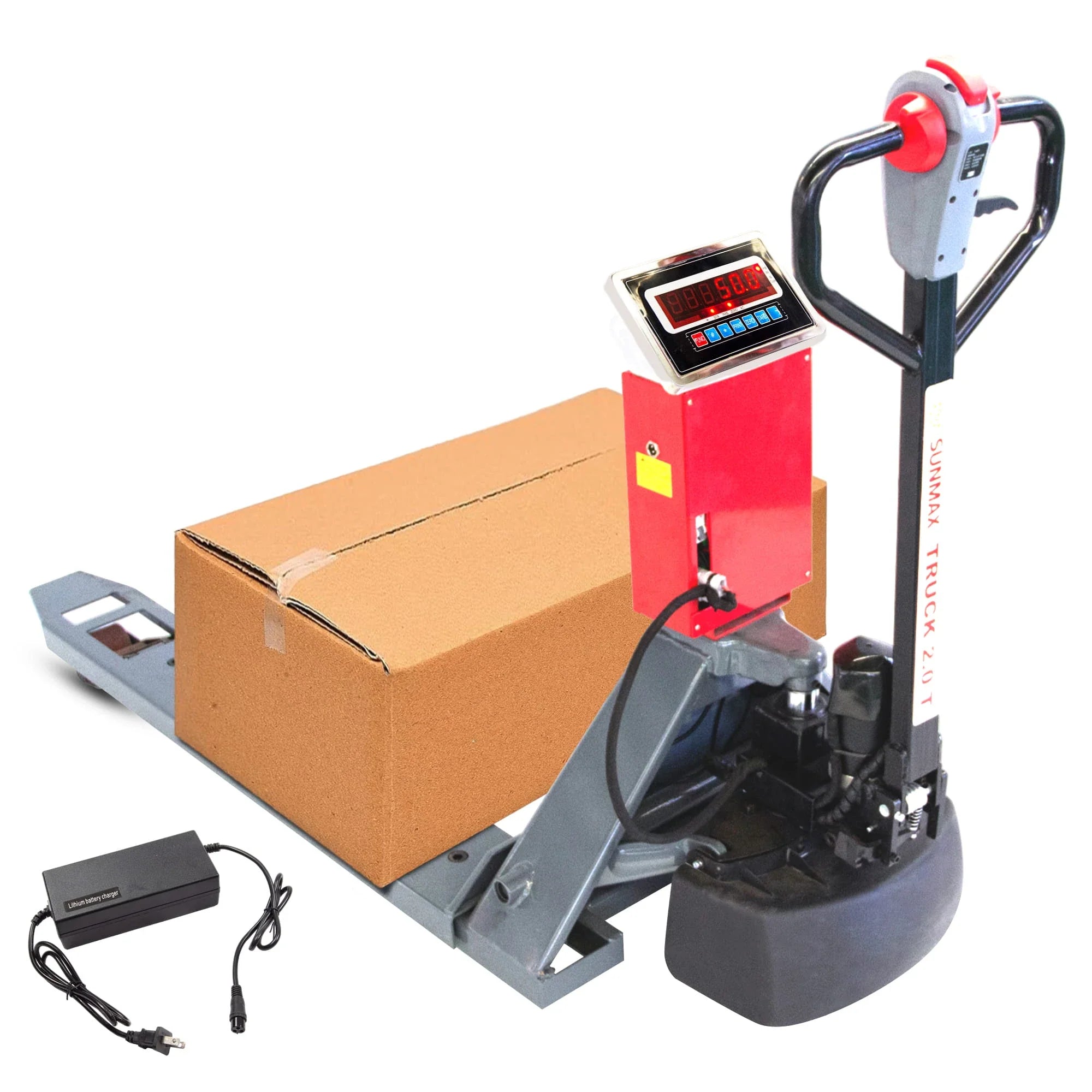 PT4400W Electric Walkie Pallet Jack with Scale, 4400 lbs, 45" x 27 ...